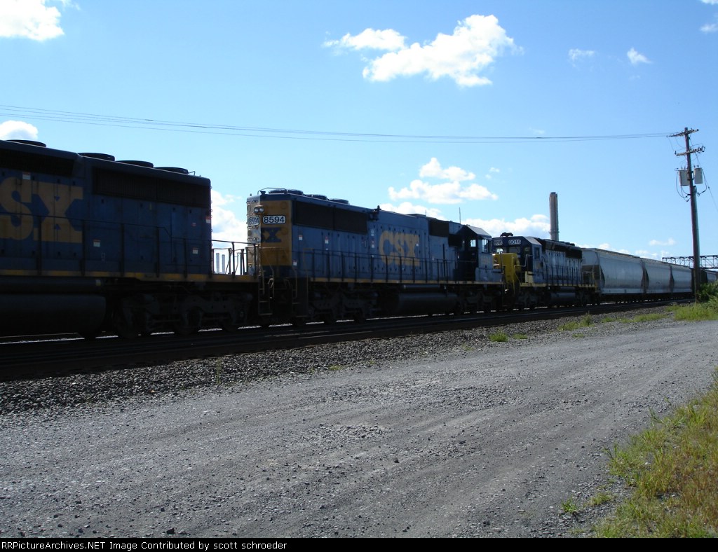 CSX 8857, CSX 8594 & CSX 8015 EB